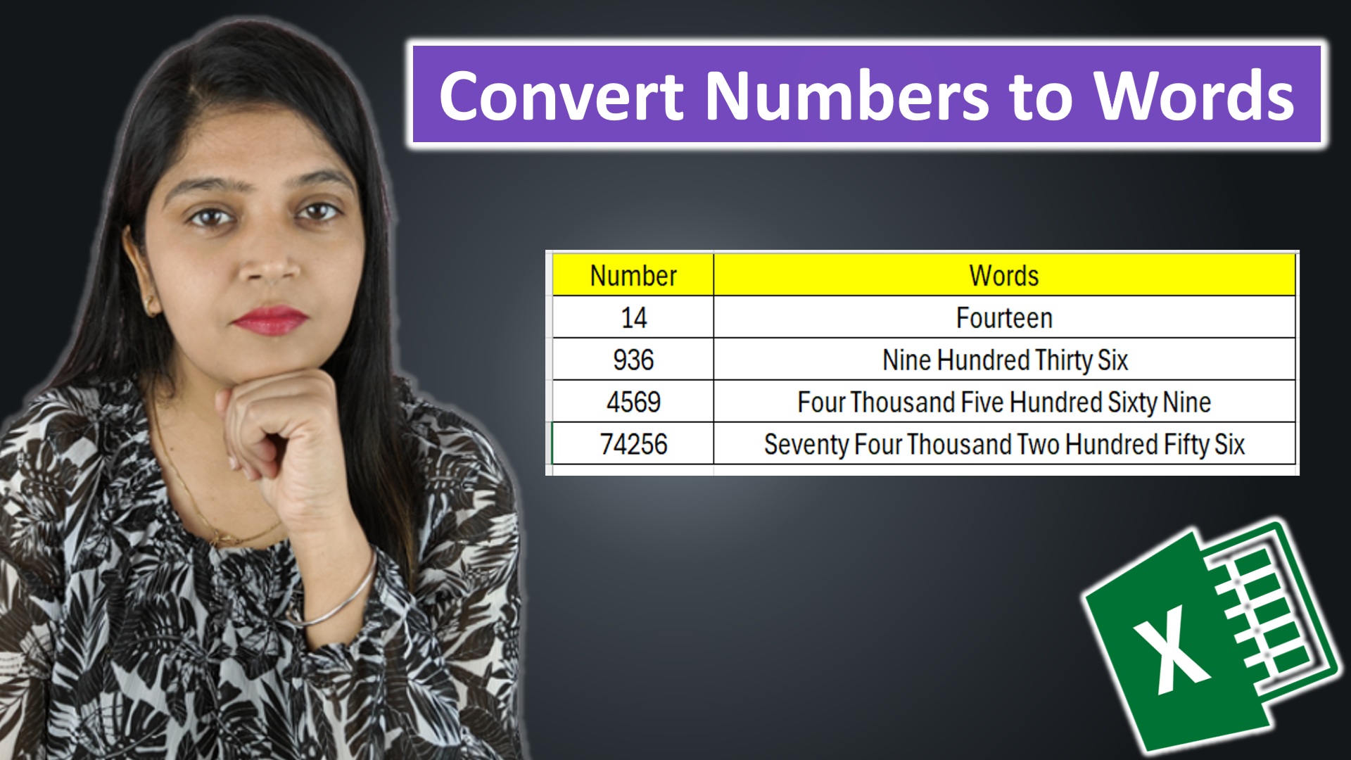 How to Convert Number to Words in Excel